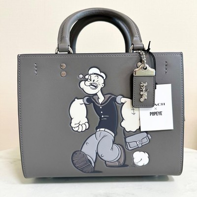 COACH x POPEYE Rogue 25 Gray Multi Glovetanned Leather Shoulder Bag ...