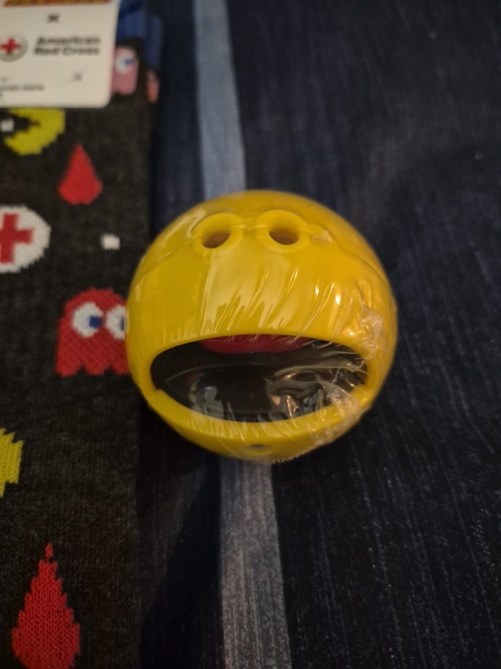 NEW 2025 American Red Cross Pac-Man Crew Socks & Yellow Gashapon ...