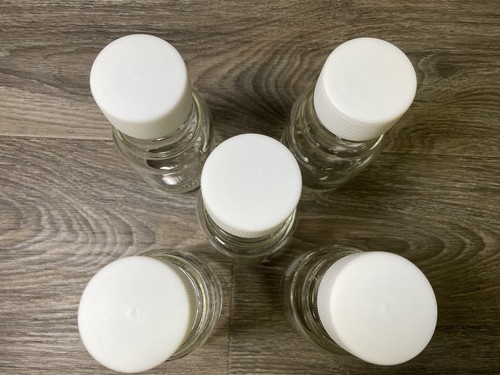 Lot of 5 250mL Pyrex #1395 Media Storage Bottles with Screw Caps | eBay