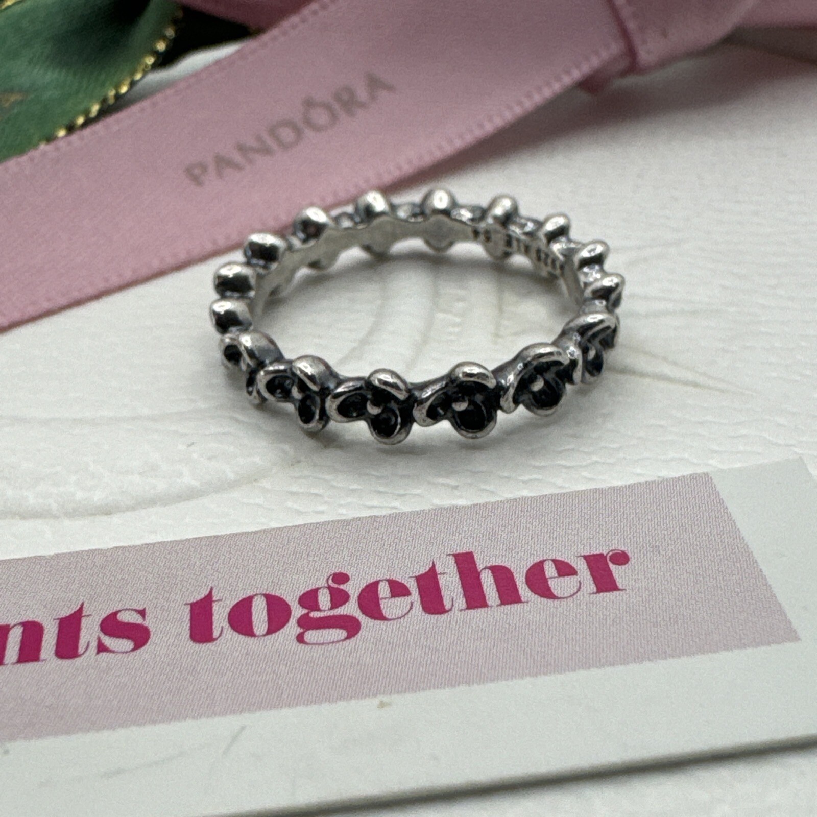 Pandora Ring Wanda's Garden 190849 Size 54 Genuine Al… - Gem