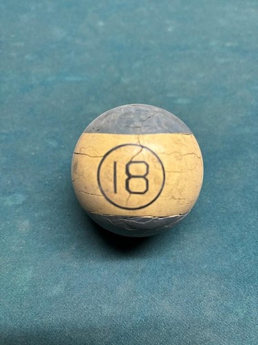 # 18 Vintage Billiard Pool Ball #18 | eBay