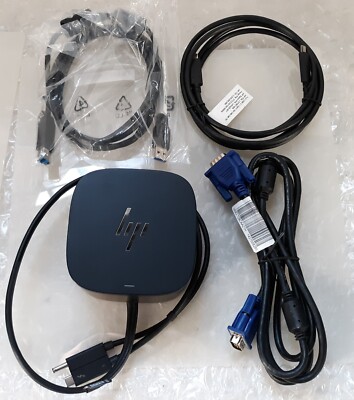 HP ThunderBolt Dock G2 w/ Combo Cable 3TR87AA#ABA NO AC w/ VGA+USB-C ...