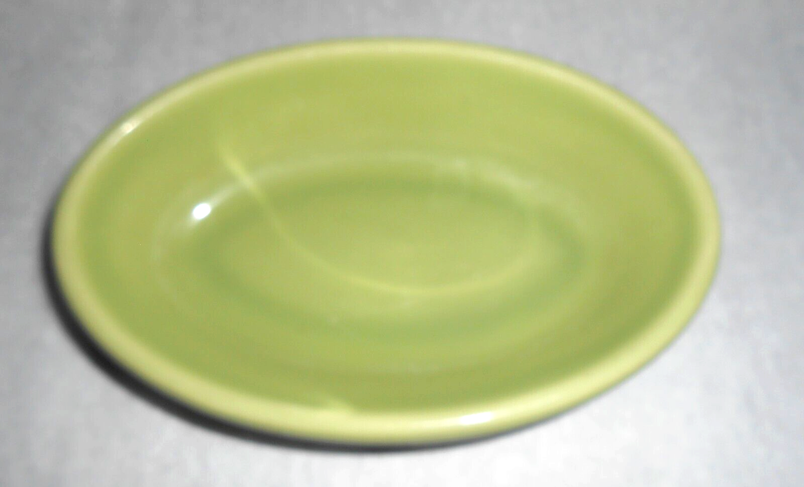 MID-CENTURY SMALL VINTAGE HOMER LAUGHLIN OLIVE GREEN PLATTER 6 1/2 x 4 ...