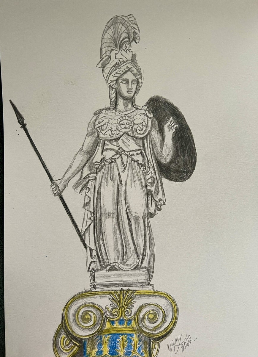 Athena Drawing Full Body