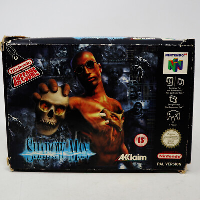 VINTAGE 1999 NINTENDO 64 N64 SHADOW MAN CARTRIDGE VIDEO GAME PAL ...