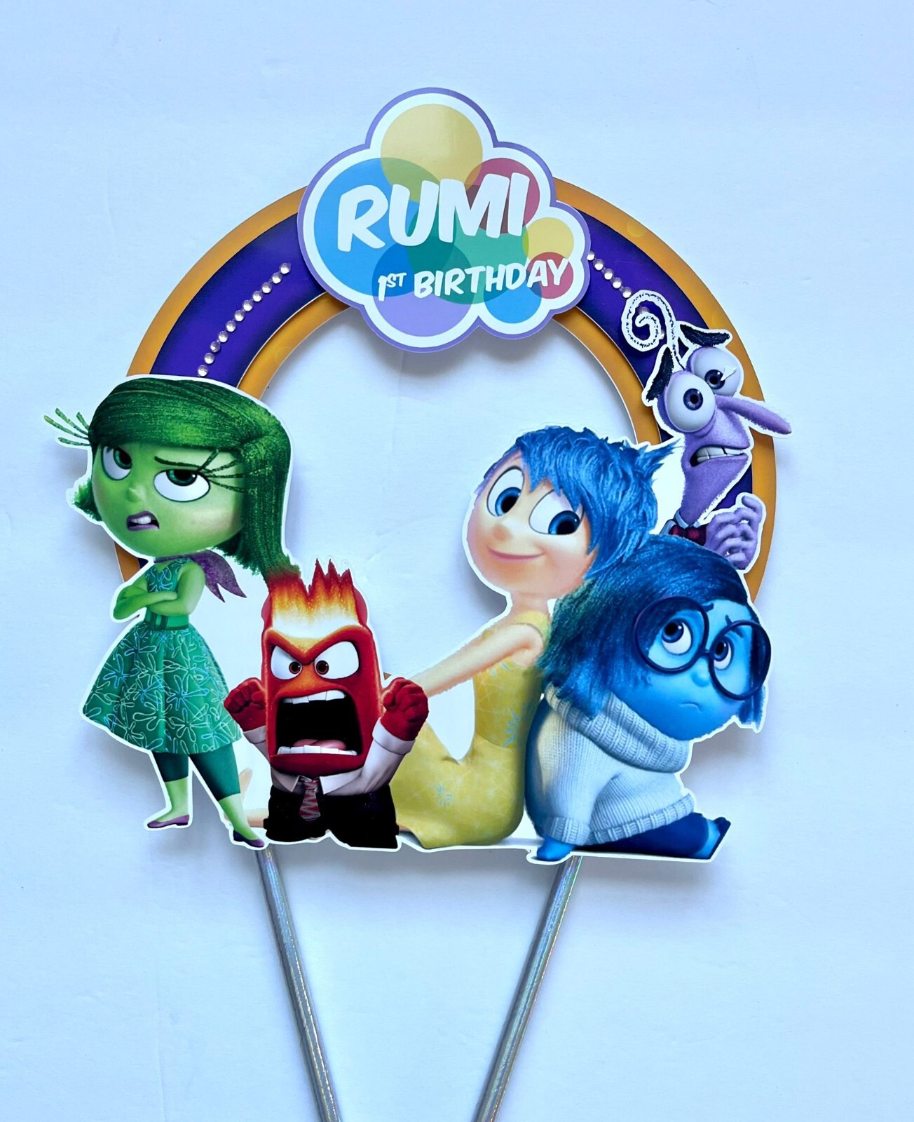 Personalized Inside Out Cake Topper | eBay