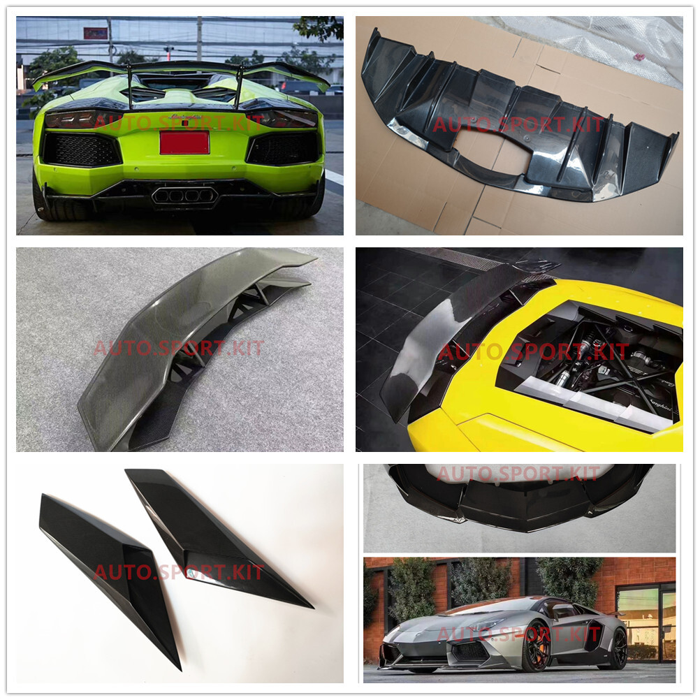 Front Lip Rear Wing Diffuser Rear Cover Air Vent For Lamborghini LP700 ...