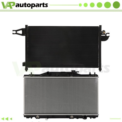 For 2002 2003 2004-2006 Acura RSX Aluminum Radiator & Condenser Cooling ...