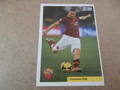 FRANCESCO TOTTI, AS ROMA, RARE FOOTBALL ROOKIE CARD SO FOOT (JT29) | eBay