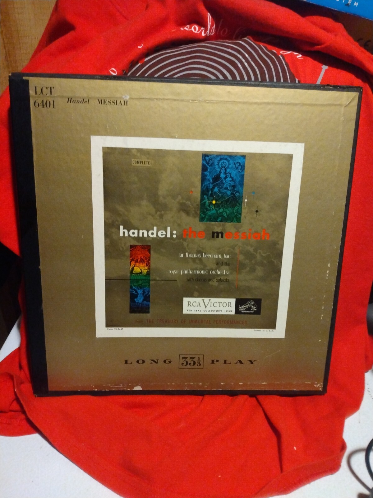 SIR THOMAS BEECHAM BART handel messiah LP LCT 6401 RCA SD Mono 4 ...