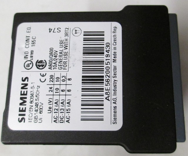 Siemens 60947-5-1 Auxiliary Contact for Gb14048.5 Contactor for sale ...