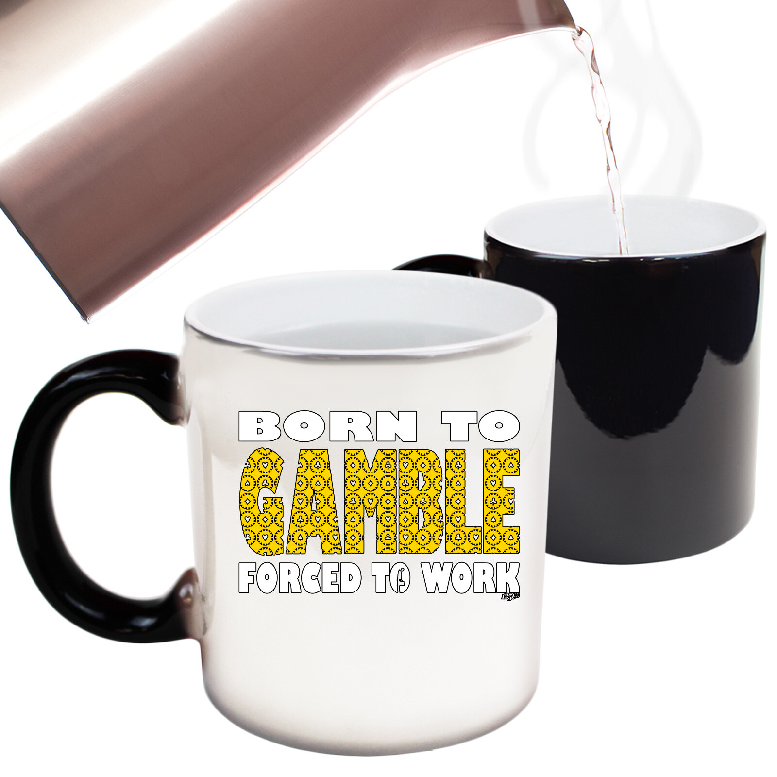 Born To Gamble Funny Mugs Novelty Colour Changing Mug GIFT BOXED Boxed ...