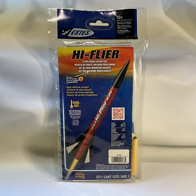 Estes HI-FLIER Flying Model Rocket Kit Skill Level 1 Model # 2178 ...