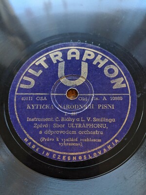 78 Bohemian Ultraphon 10880 Kytička národních písní Ultraphon Orchestru ...