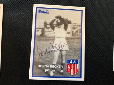 Autographed AAGPBL DONNA BECKER (DEC.2023 ) | eBay