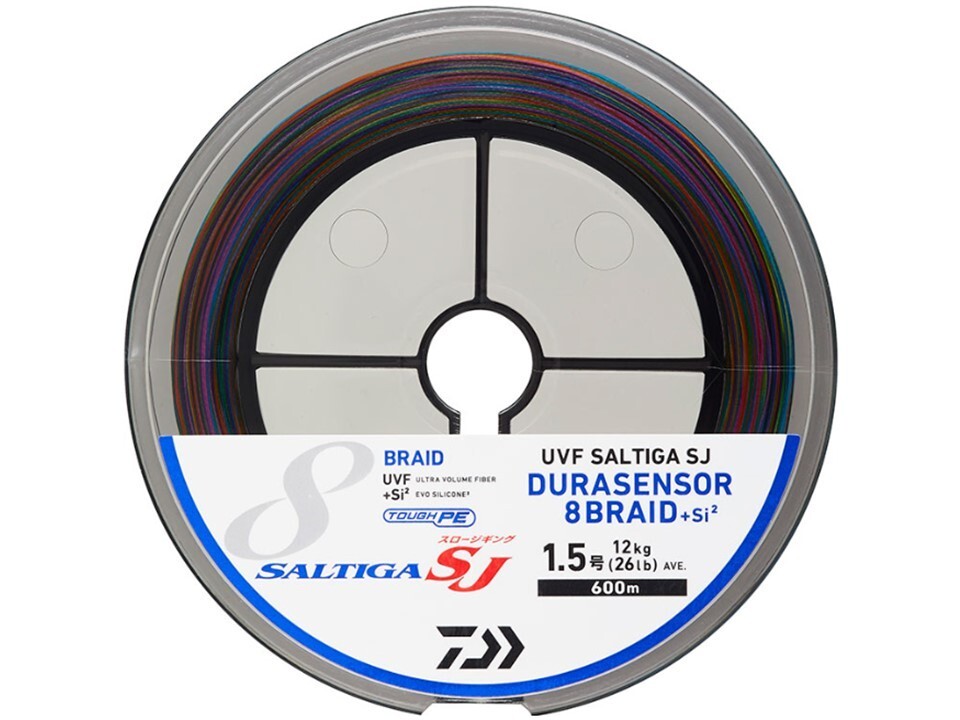 Daiwa Fishing PE Line UVF SALTIGA DURA SENSOR×8＋Si2 #1.2-21 lb 1200m 5 ...