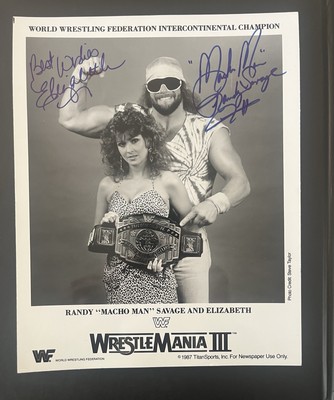 Macho Man Randy Savage And Miss Elizabeth Signed Autograph | eBay