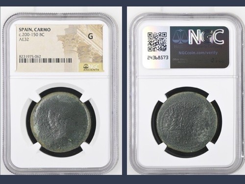City of Carmo Celtic Iberian Coin Spain 200-150 BC Rare NGC Graded ...