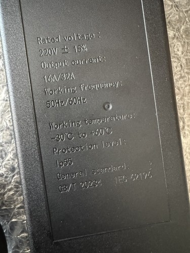 13A EV Charging Cable Type 2 UK Plug 3 Pin Electric Vehicle Car Charger ...