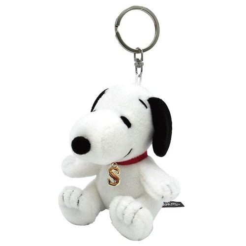 Snoopy Initial Mascot S Sitting Key Holder SNOOPY Character | eBay