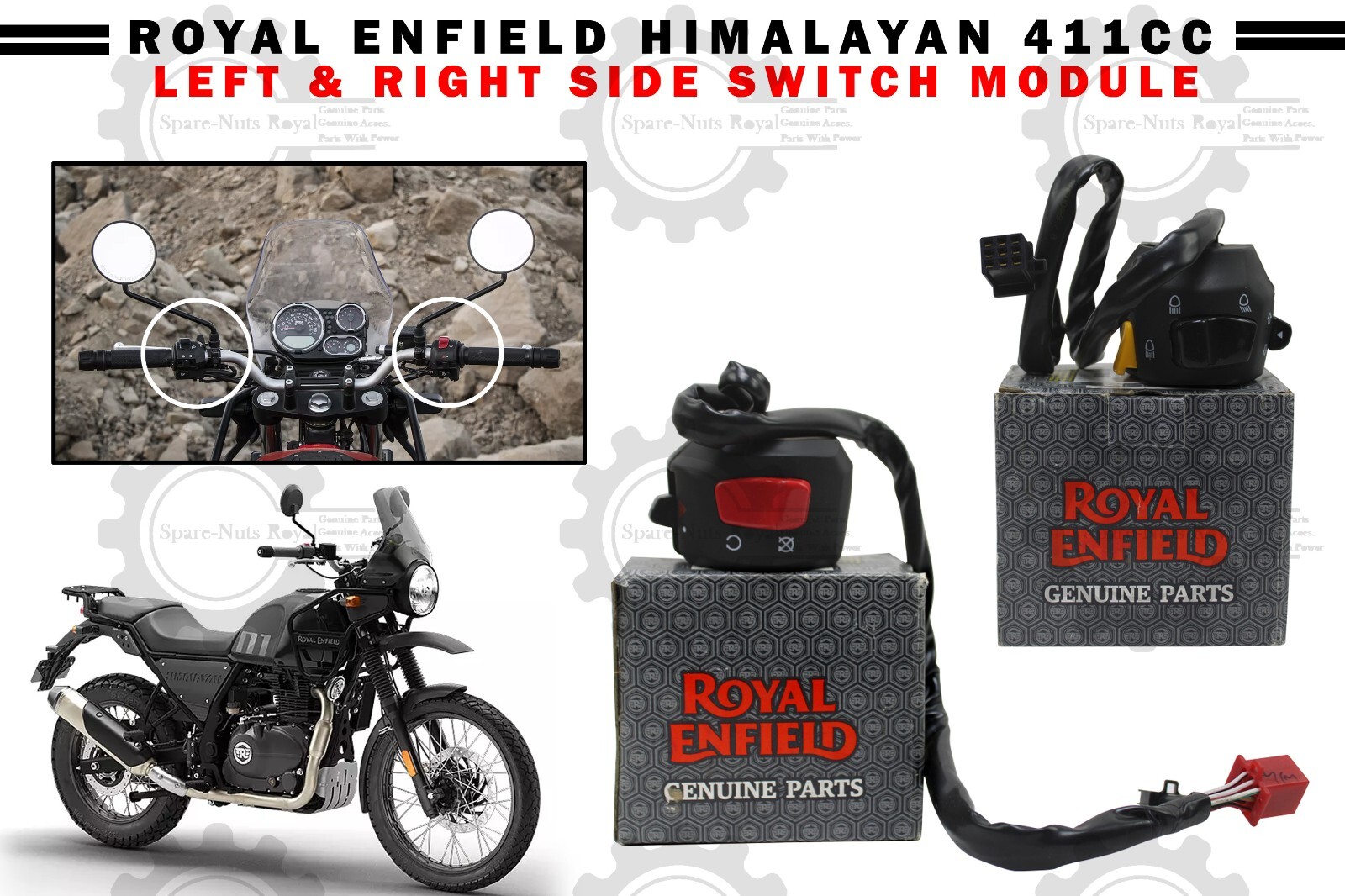 Royal Enfield Himalayan 411 "Switch Module Left & Right Side" | eBay