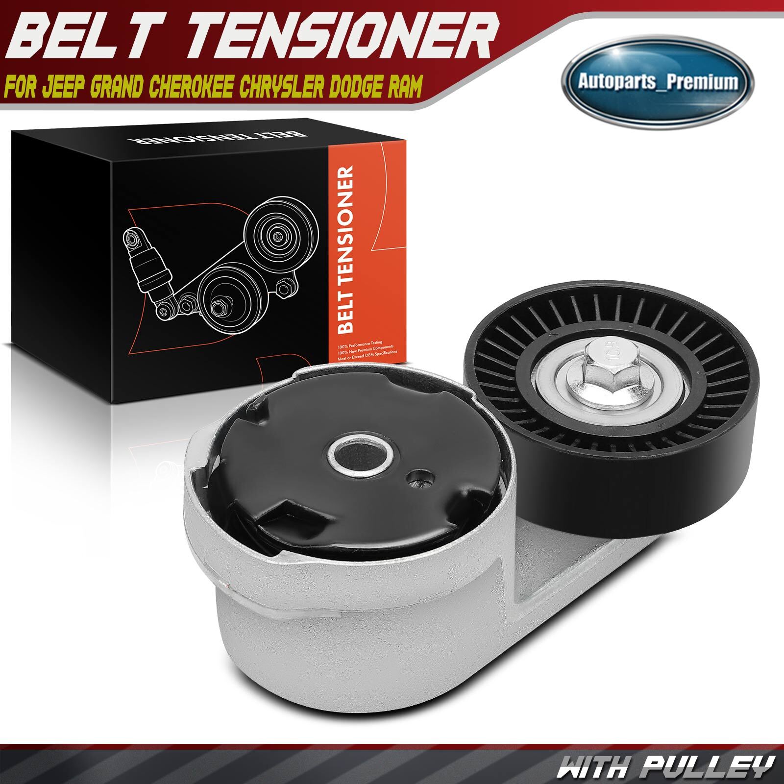 Belt Tensioner Assembly for Chrysler Town & Country Grand Cherokee ...