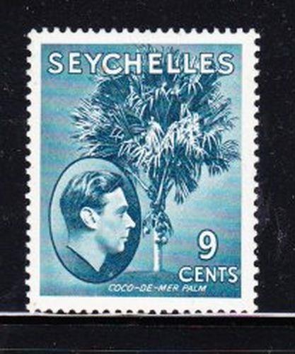 Album Treasures Seychelles Scott # 131 9c George VI Coco-de-Mer Palm VF ...