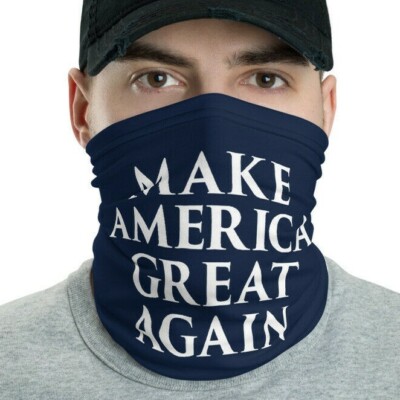 Make America Great Again, MAGA Face Mask, Face Shield, Neck Gaiter Navy ...