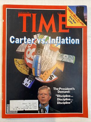 Time Magazine Carter Vs Inflation Three 3 Mile Island March 24 1980 | eBay