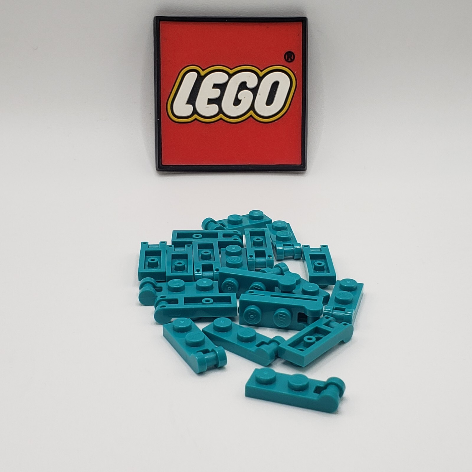 LEGO 1 X 2 Plate Modified W/Bar Handle DARK TURQUOISE 60478 (x20) NEW ...