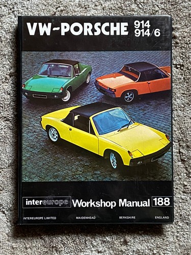 VW ~ PORSCHE 914 914/6 intereurope Workshop Manual #188 by P. Harris ...