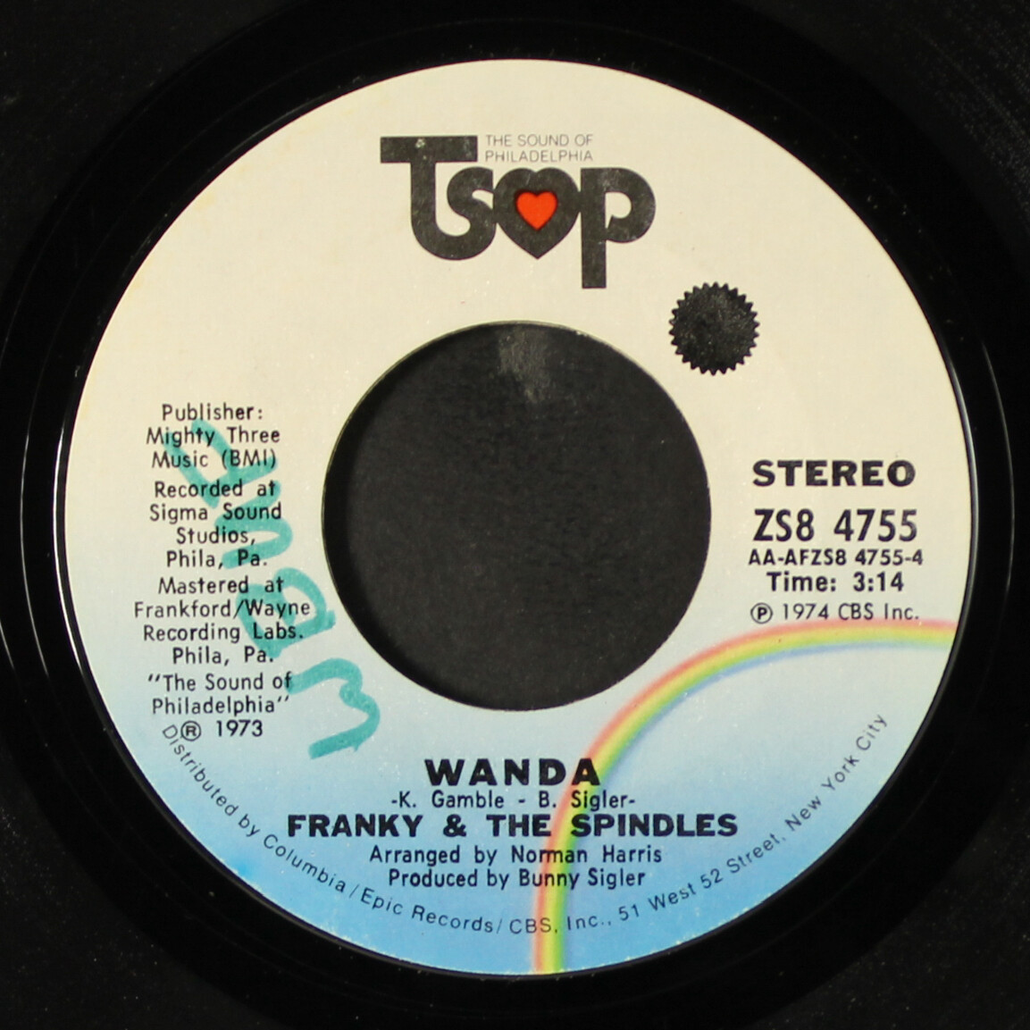 FRANKY & SPINDLES: as long as you love me / wanda TSOP 7" Single 45 RPM ...