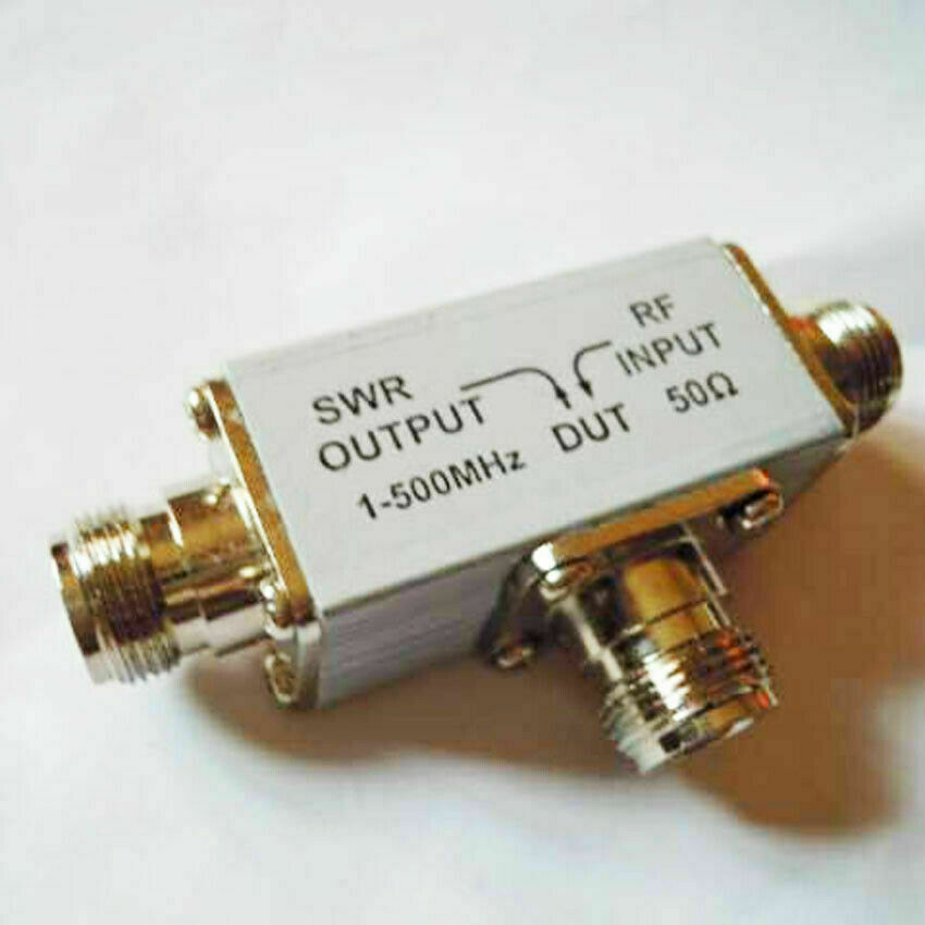 NEW 1-500MHz reflection Bridge Standing VSWR Wave SWR RF Directional ...
