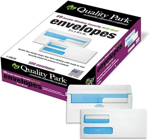 #9 Security Envelopes, Double Window, Self Seal, Invoices/QuickBooks ...