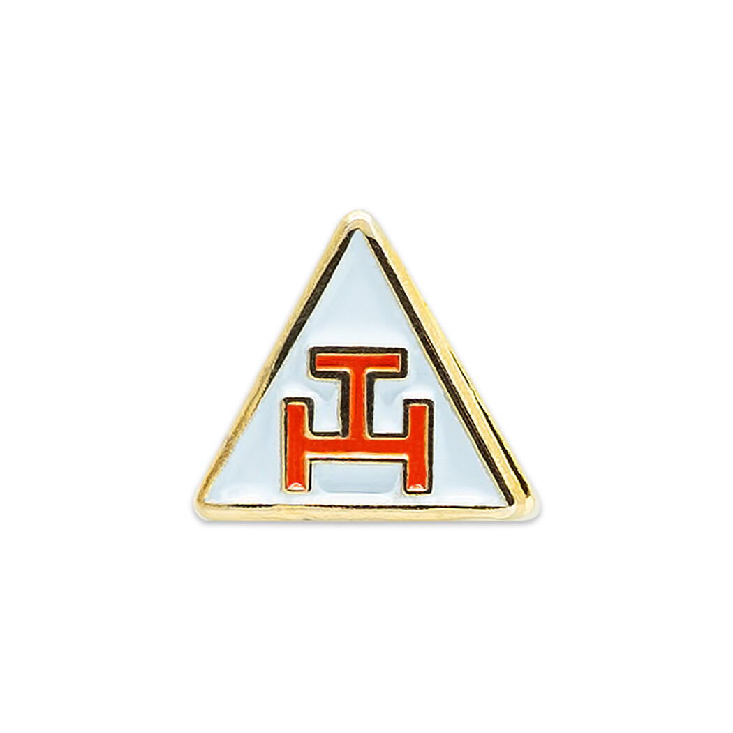 Royal Arch Triangle Masonic Lapel Pin - [White & Red][3/8'' Wide] | eBay