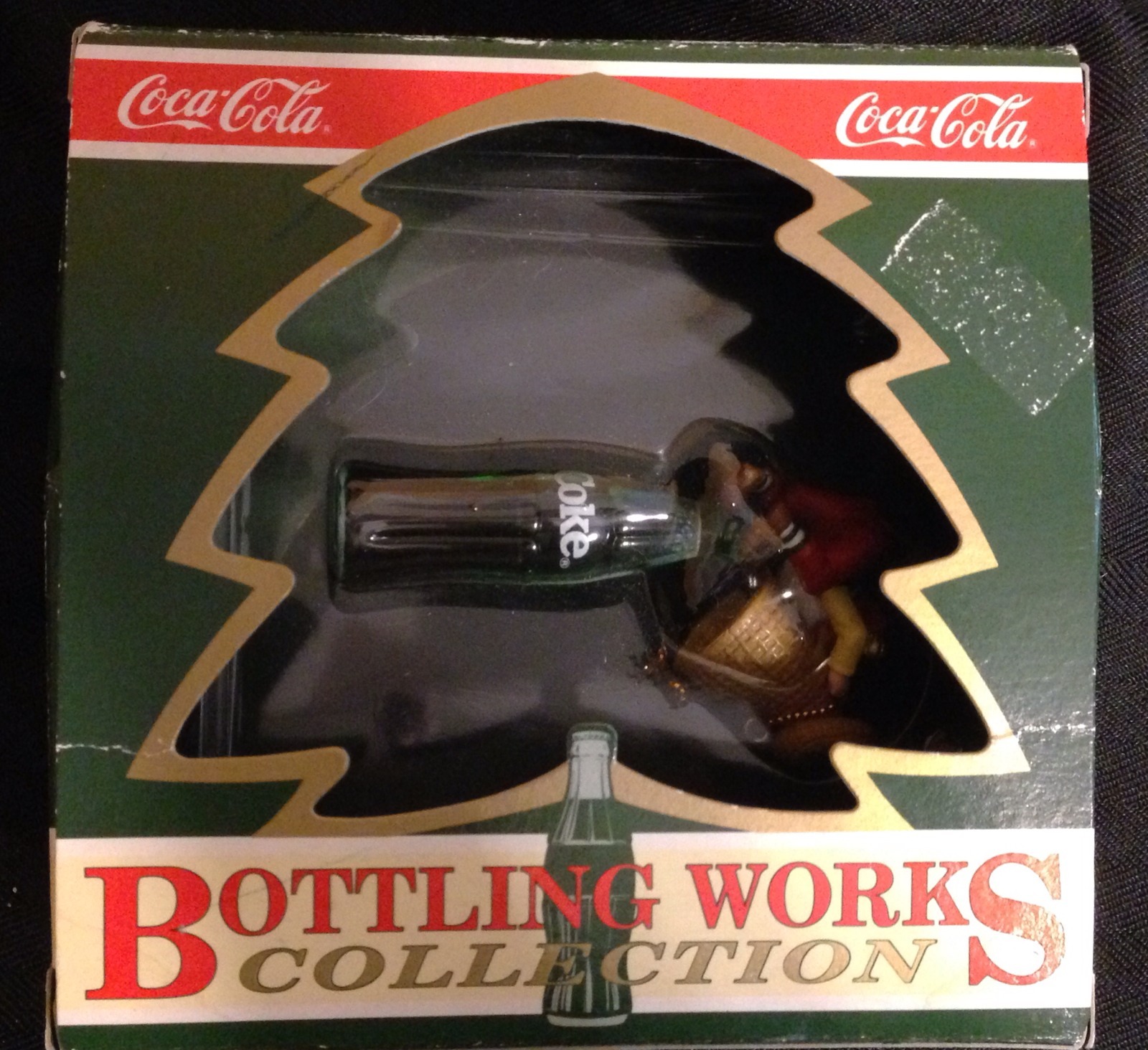 Coca Cola Christmas Ornament COKE Fill 'er Up Elf filling Bottle 1992 ...