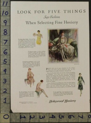 1920 HOLEPROOF HOSIERY FLAPPER FASHION STOCK LINGERIE MILWAUKEE BEAUTY ...