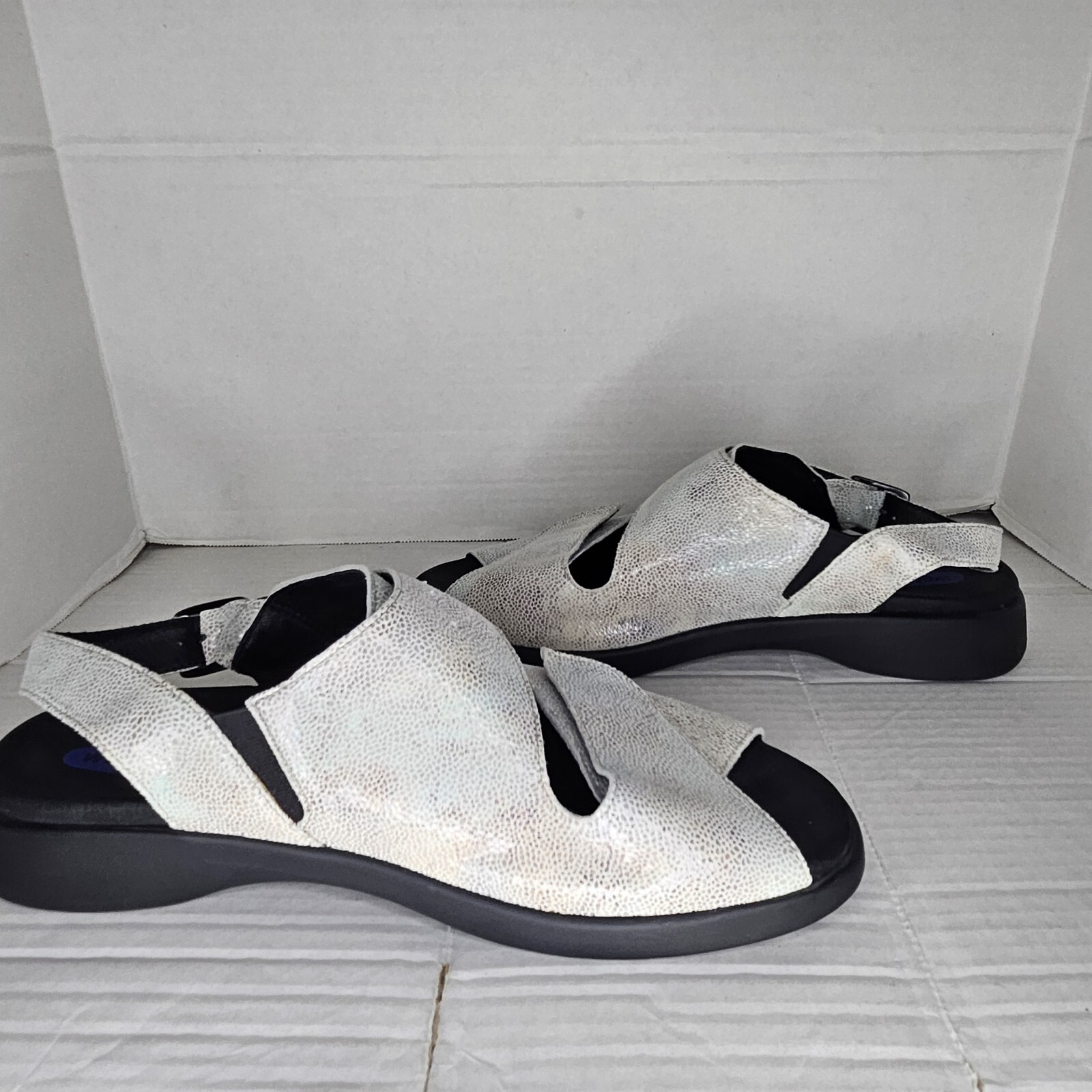 Womens Wolky Nimes Mint Green Leather Slingback Sandal Open Toe Size 43 ...