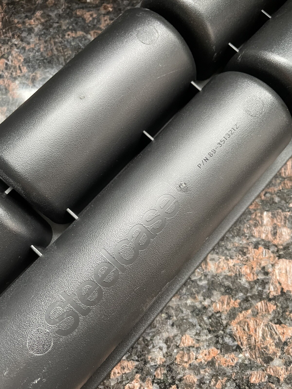 Steelcase Desk Drawer Plastic Office Supply Organizer Black Corner ...