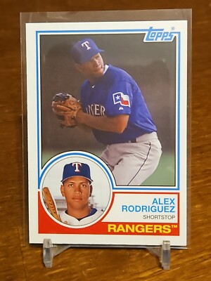 2021 Topps Archives Texas Rangers Alex Rodriguez 1983 Style card | eBay
