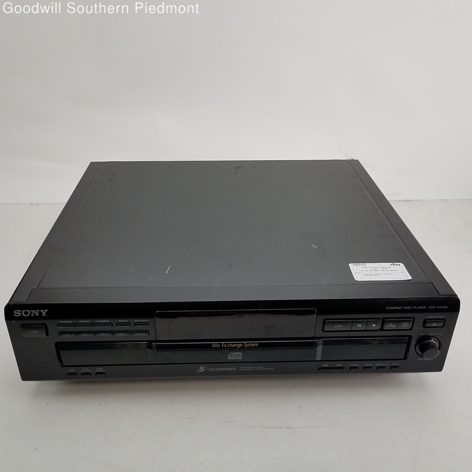 Sony Compact Disk Player CDP-CE235 5 Disc CD AC 120V 60Hz | eBay