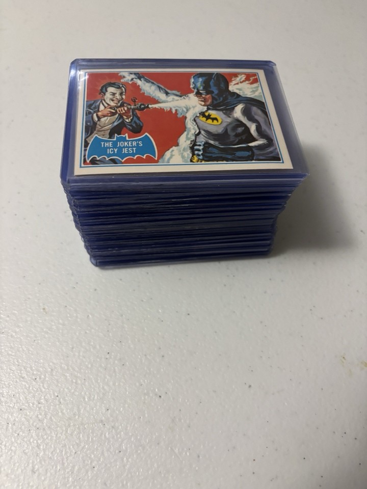 1989 Topps Batman 1966 Reissue Blue Bat Complete Set 44 Cards. NM/ Mint ...
