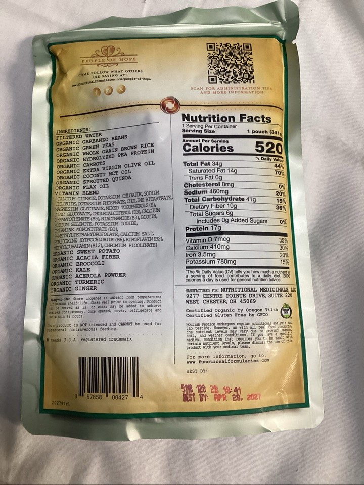 Nourish Organic Whole Food Meal Replacement - 24ct/Case | eBay