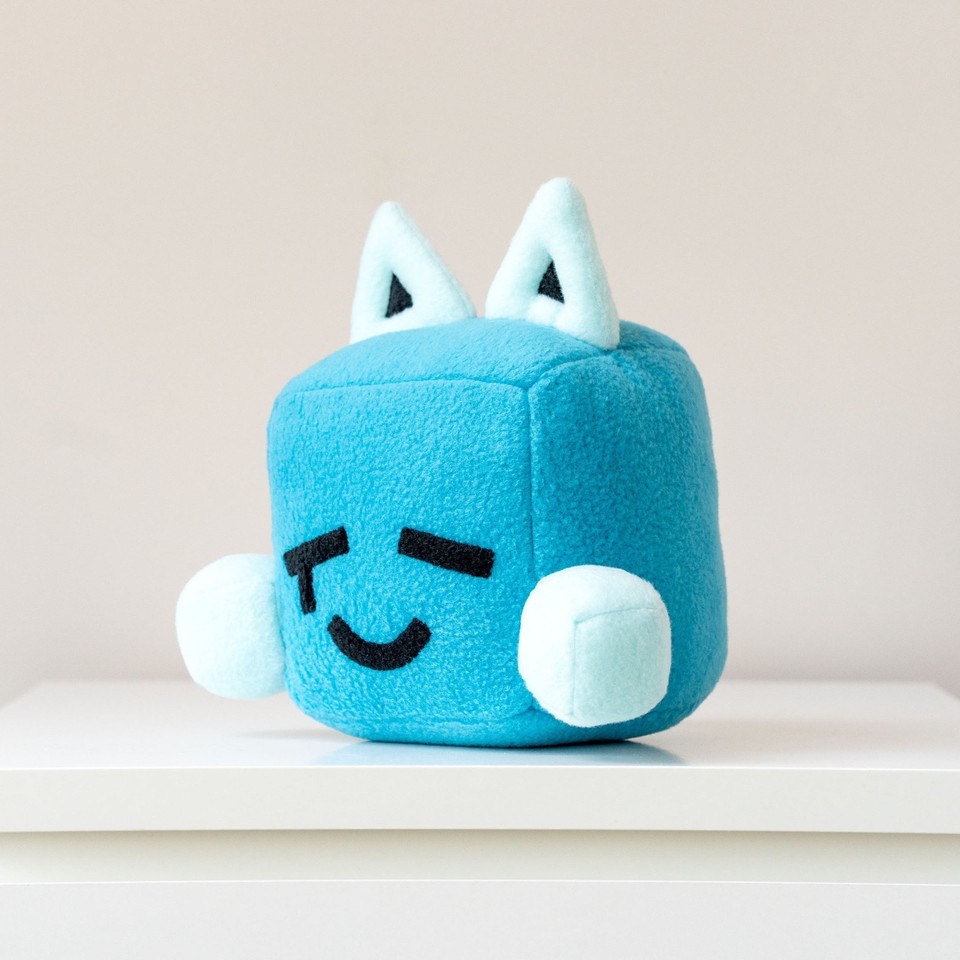 Big Blue Cube Plush Toy 7.8” – Just Shapes & Beats Inspired Tear ...