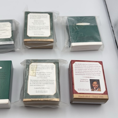Hallmark Keepsake Holiday Ornaments Miniature Mixed Lot Of 8 NOS Elf ...