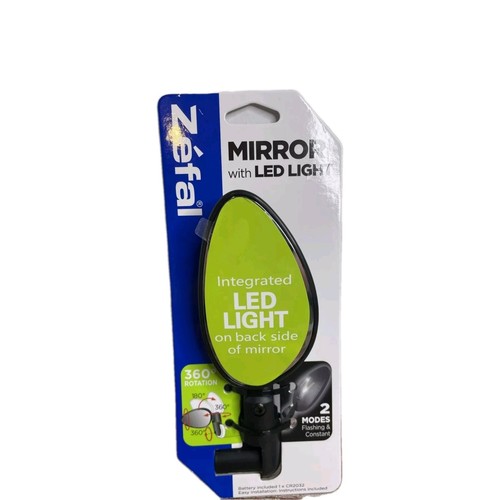 #5067 Zefal Bike Mirror w/Dual-mode LED Light (Flash & Constant ...