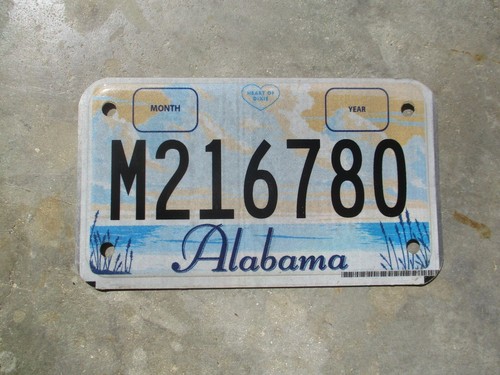 Alabama motorcycle license plate # M 216780 | eBay