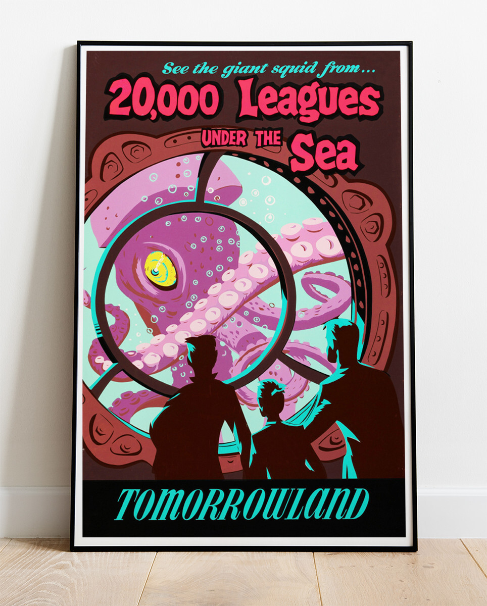 Vintage Tomorrowland Poster Walt Disney World Magic Kingdom