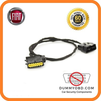 FIAT ABARTH DUMMY FAKE OBD PORT Anti theft security immo bypass OBD2 ...