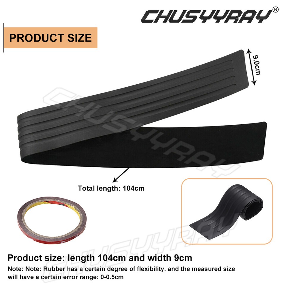 For BMW X3 104 CM Car Rear Bumper Boot Sill Rubber Protector Plate Anti ...